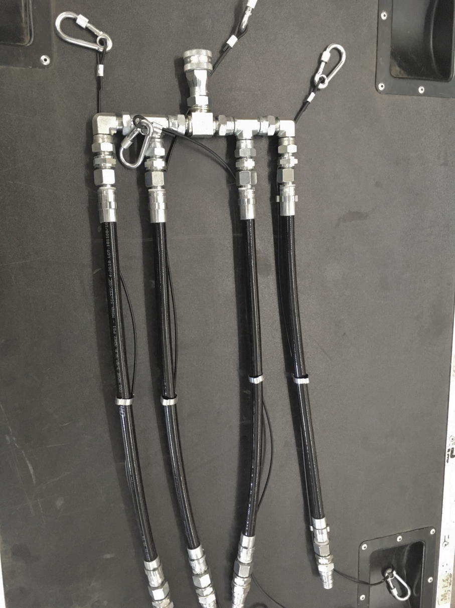 CO2 Combiner 4 Inputs - 1 Output With Fast Coupling